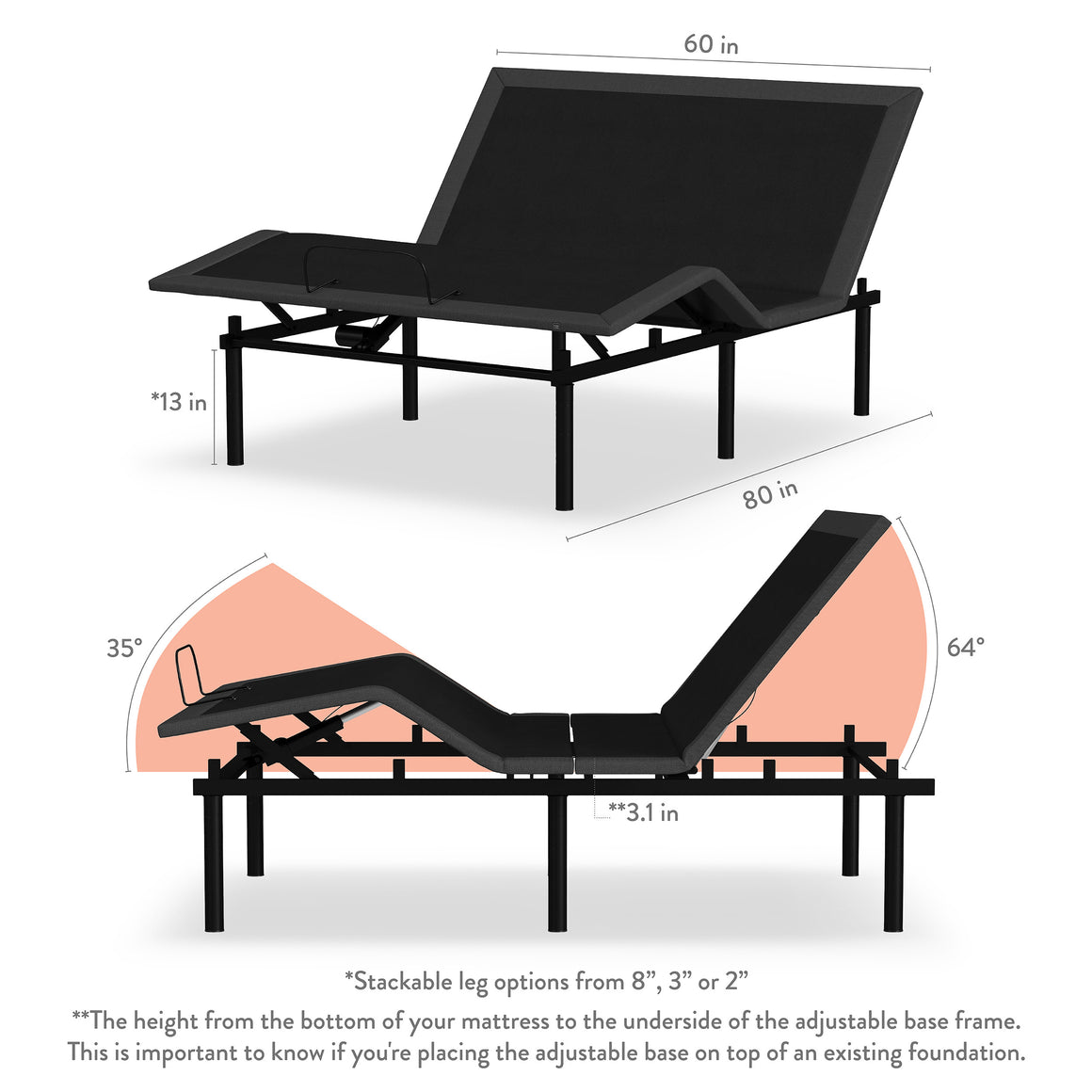 Tranquility II Adjustable Base – Rize Home