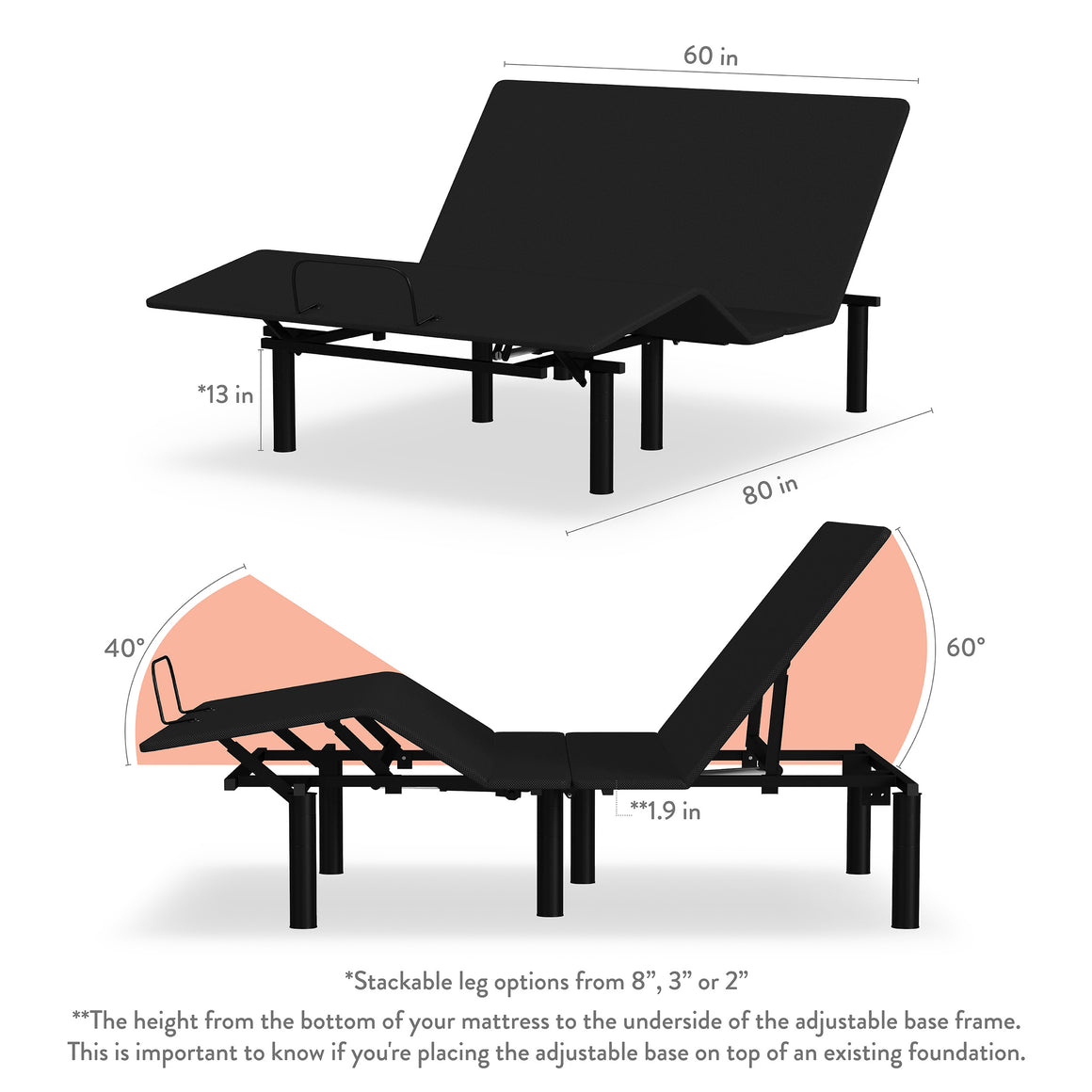 Plus Adjustable Base – Rize Home